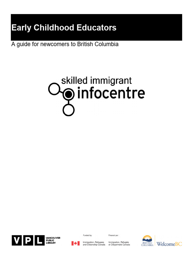 Early Childhood Educators Guide for BC | PDF | Child Care | Early ...