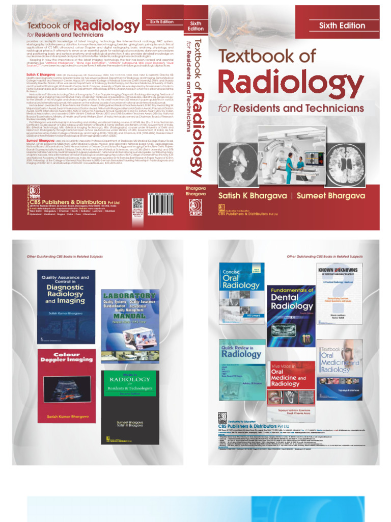 Radiology: Textbook of | PDF | Radiography | Medical Imaging