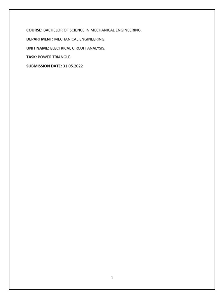 Eee2230, Electrical Circuit Analysis | PDF | Electric Power | Ac Power