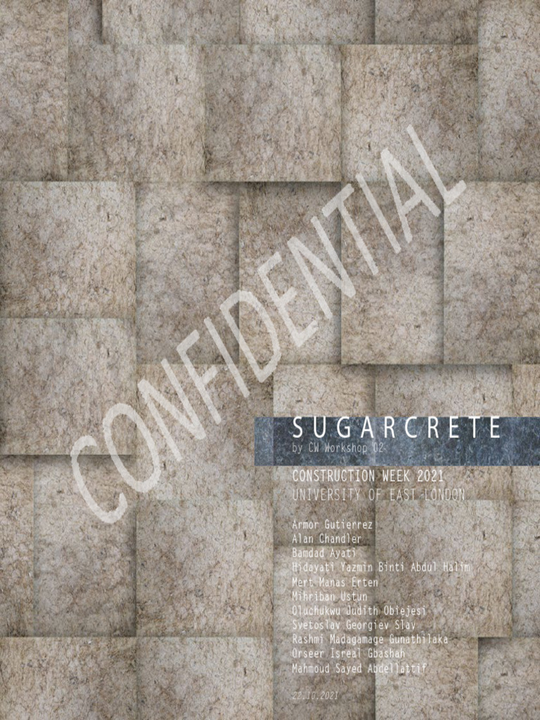 uel-sugarcrete-slab-report-oct-2021 | PDF | Sugarcane | Brick