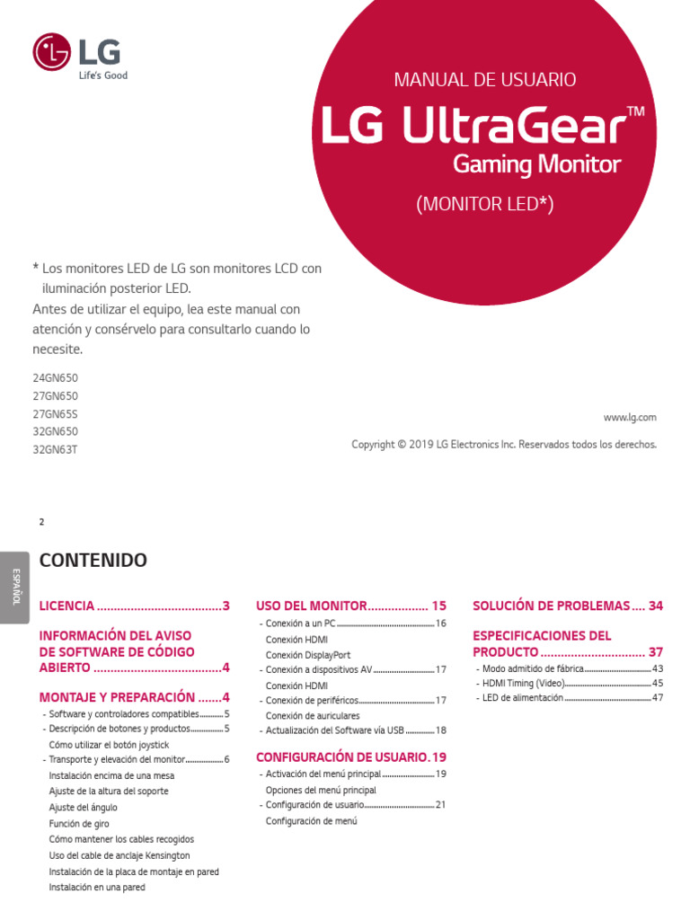 Manual LG | PDF | Hdmi | Archivo de computadora