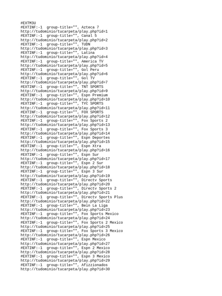Lista Canales | PDF | Hbos | Mass Media