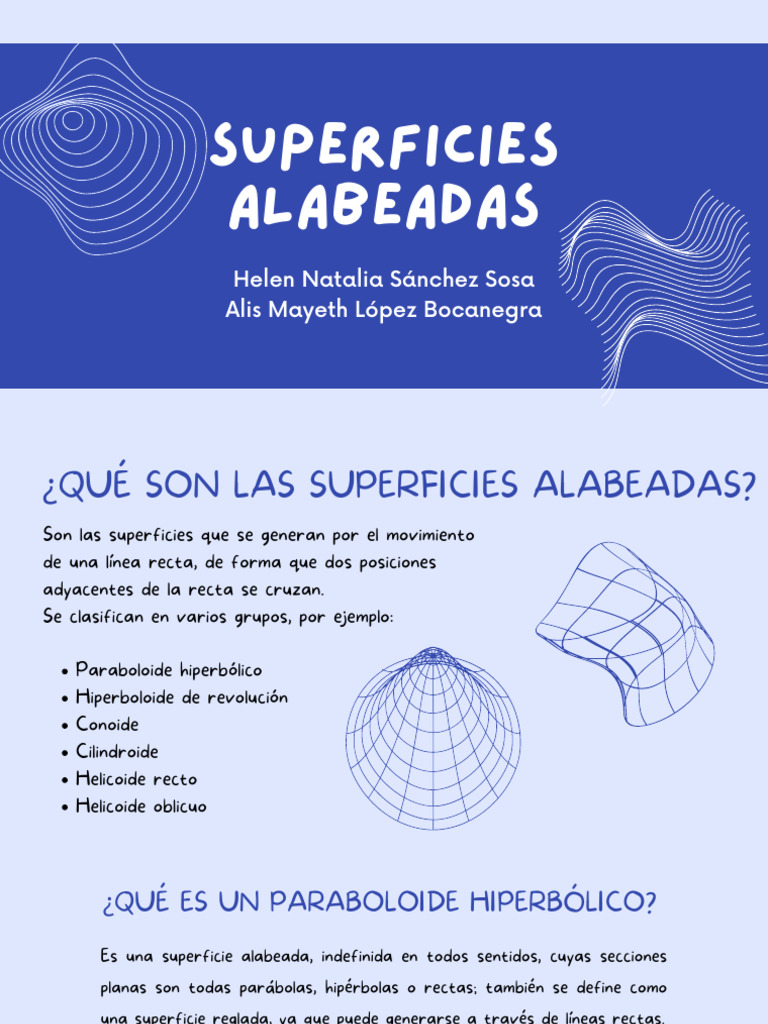 Superficies Alabeadas | PDF | Geometría | Geometría euclidiana