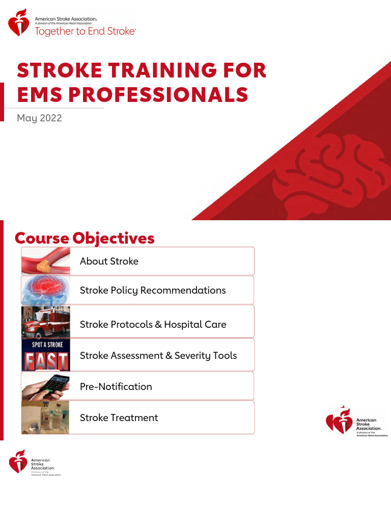 Stroke-Training-for-EMS-Professionals | PDF | Stroke | Emergency Medical Services