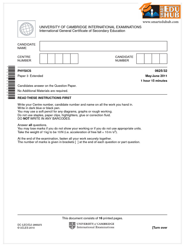 University of Cambridge International Examinations International ...