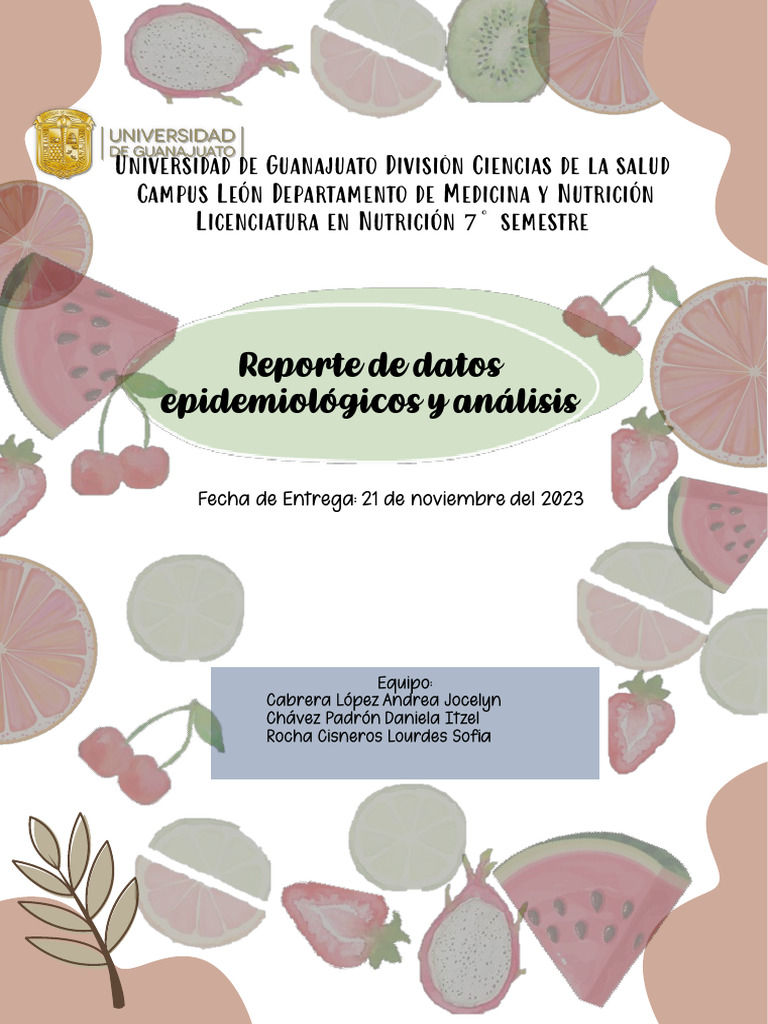 Reporte de Datos Epidemiológicos y Análisis | PDF | Obesidad | Alcoholismo