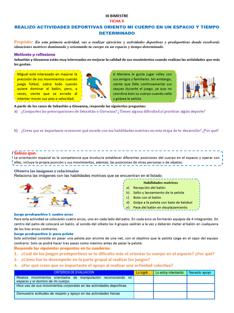 Orientación Corporal en Deportes | PDF | Pelota | Vóleibol