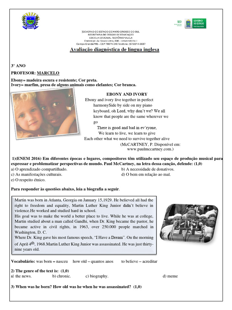 Aval Diag 3ano | PDF