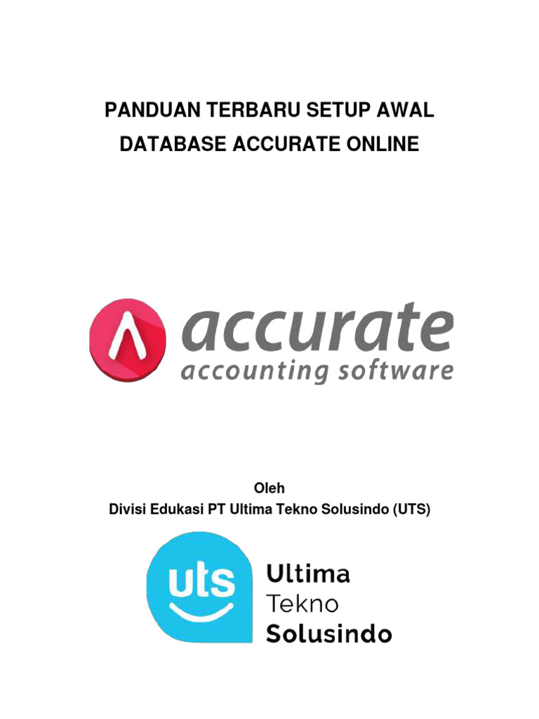 Panduan Terbaru Setup Awal Database Accurate Online | PDF