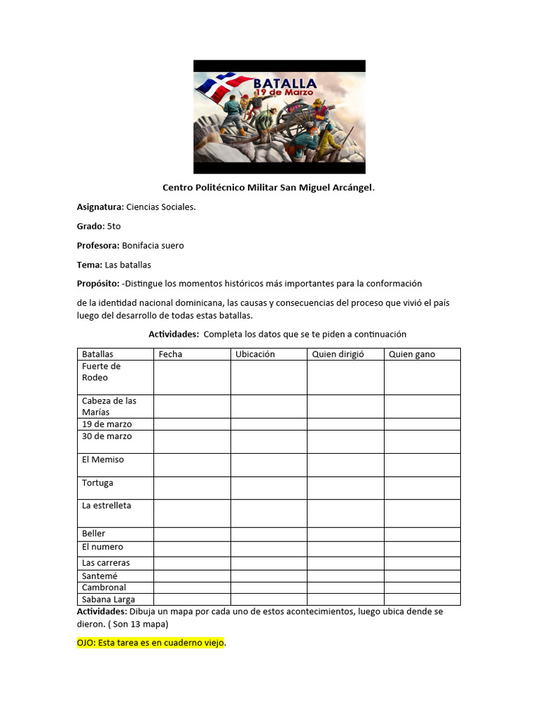 Las Batallas | PDF | Viajes y turismo