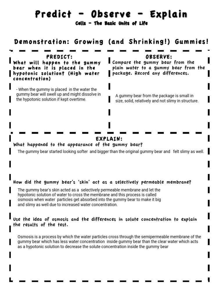 Piya Kesar - 7a - POE - Gummy Bears | PDF