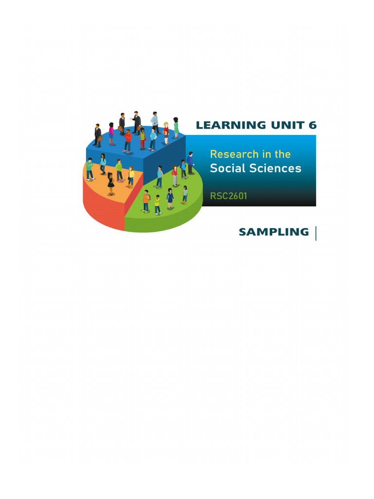 Learning Unit 6 - 10044701 | Download Free PDF | Sampling (Statistics) | Stratified Sampling