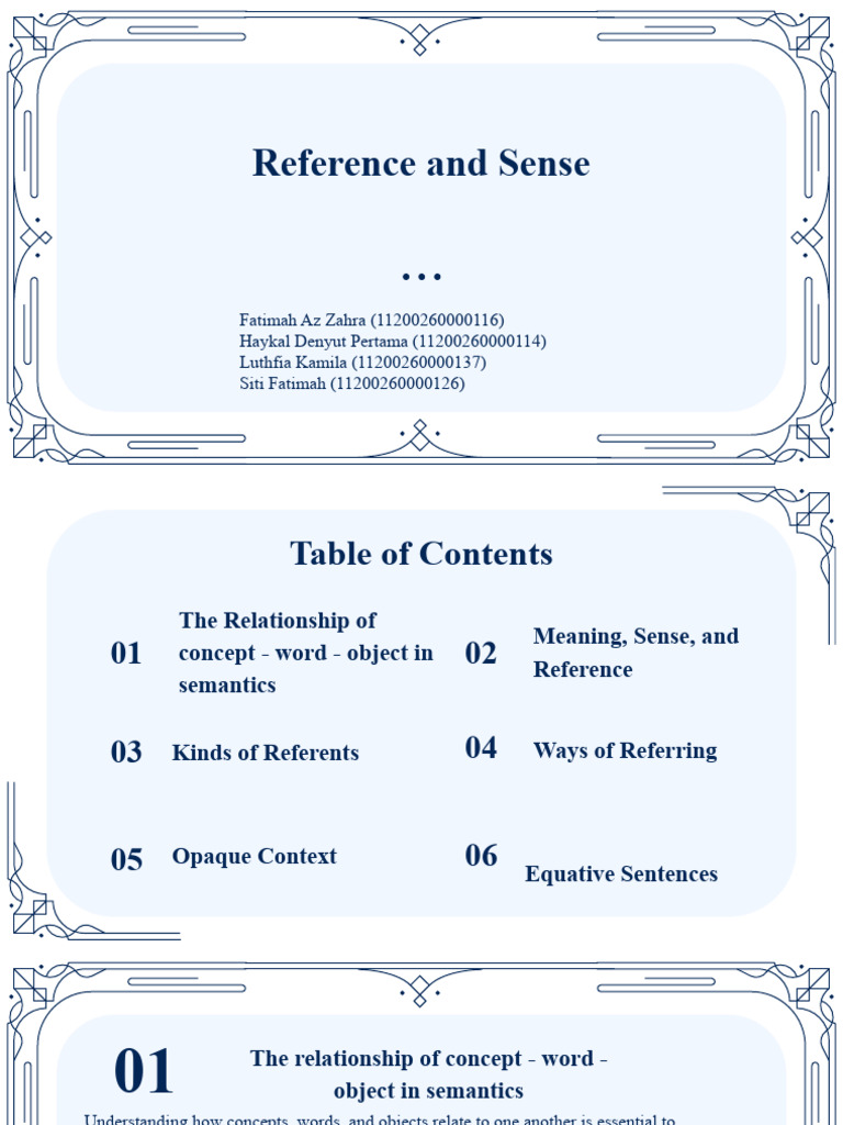 Group 1 Semantics | PDF | Concept | Semantics