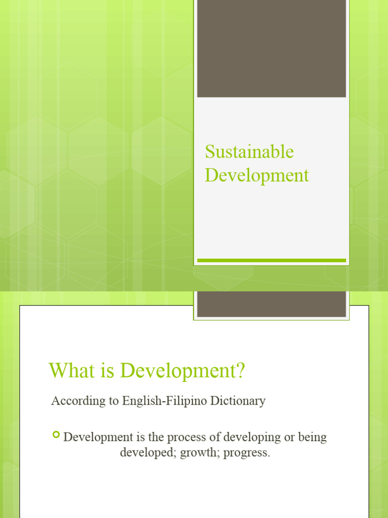 Sustainable Dev - Final.pptx Version 1 | PDF | Sustainability | Sustainable Development