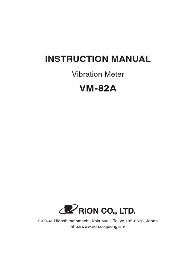 Manual VM 82A | PDF | Root Mean Square | Amplitude