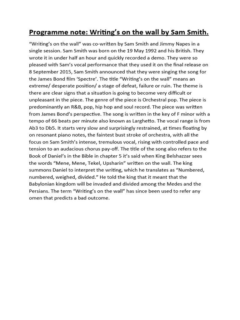 Programme Note | PDF | Sound Recording