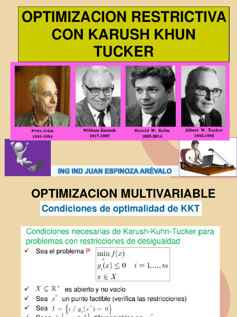 Optimizacion Karush Kuhn Tucker 23 | PDF | Optimización Matemática ...