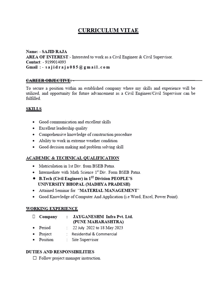 NDM Civil Engineer | PDF