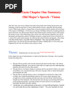 Chapter 1 - Old Major's Speech | PDF | Rhetoric