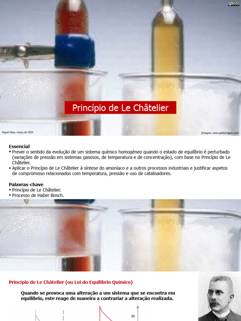 11ano Q 1 2 3 Principio de Le Chatelier | PDF | Equilíbrio químico | Física Aplicada e ...