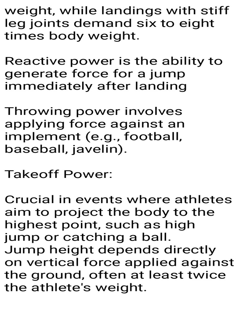 Athletic Power and Injury Prevention | PDF | Strength Training ...
