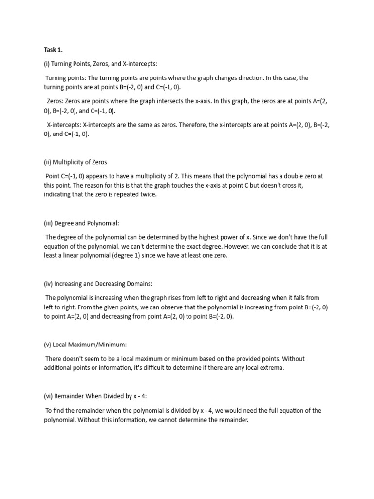 Math Assignment Unit - 4 | Download Free PDF | Asymptote | Polynomial