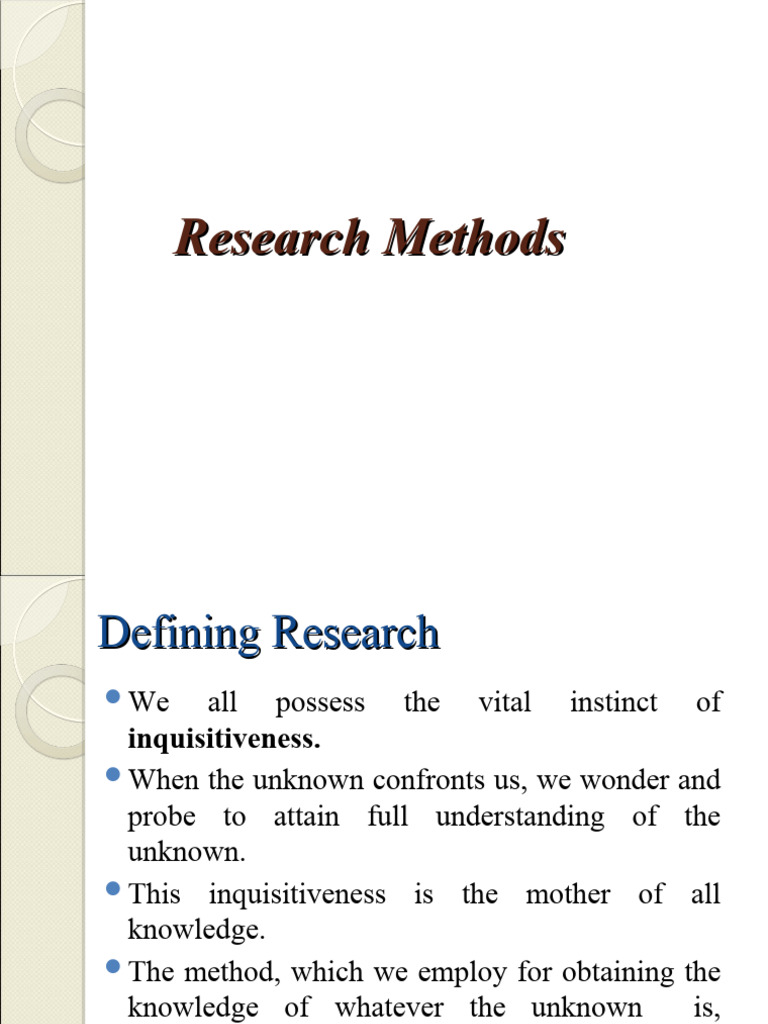 1-Research Method | PDF | Sampling (Statistics) | Methodology
