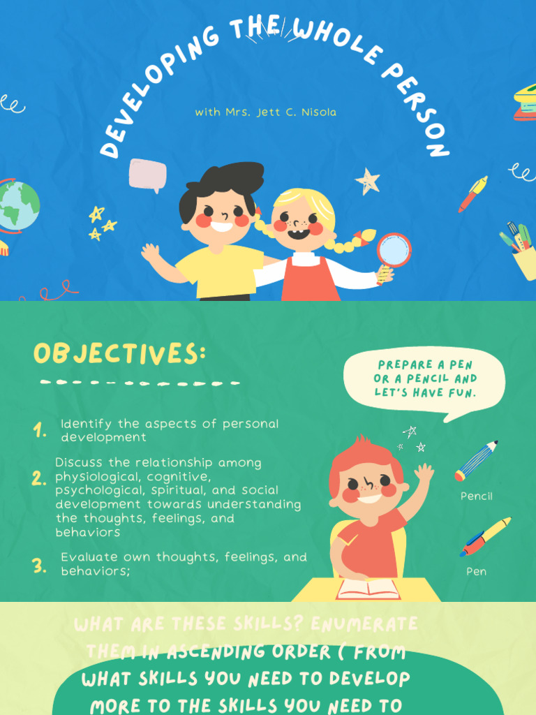 MODULE 2 Developing The Whole Person | PDF | Feeling | Self Concept