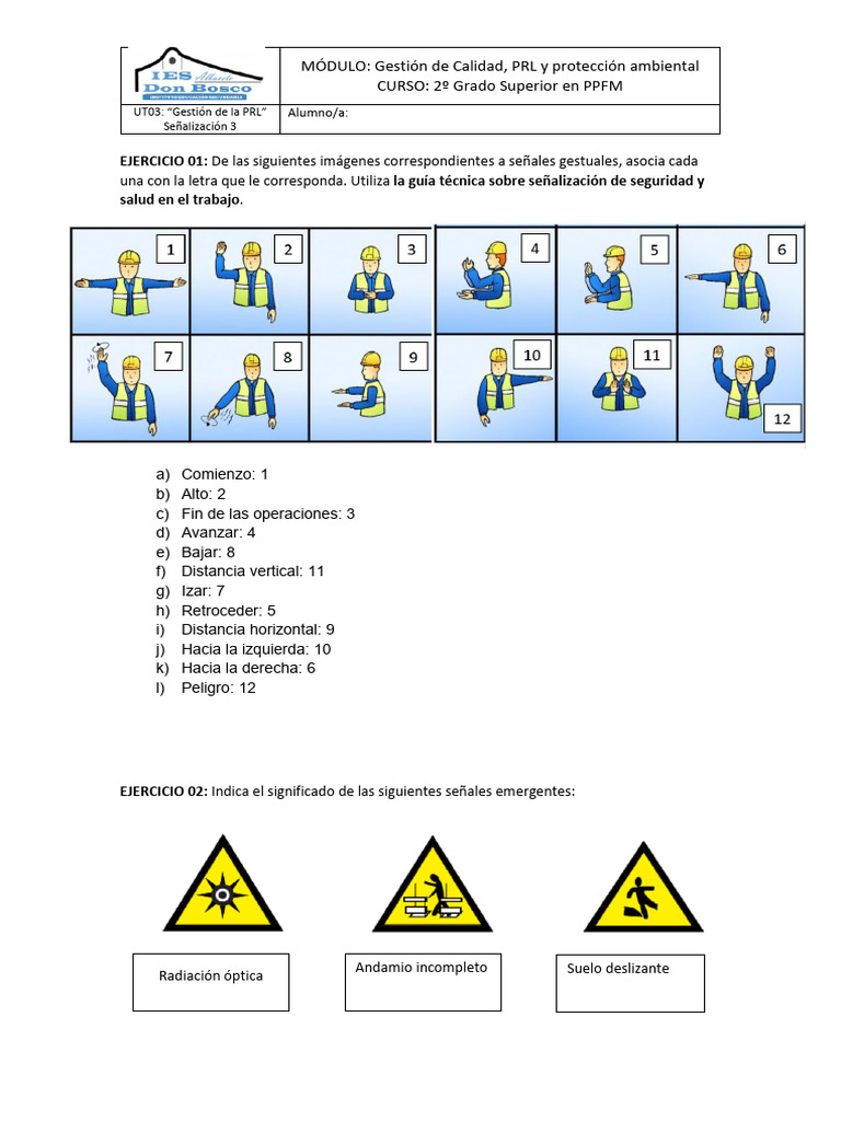EJERCICIO SEÑALIZACIÓN - 3 - Propuesto | PDF
