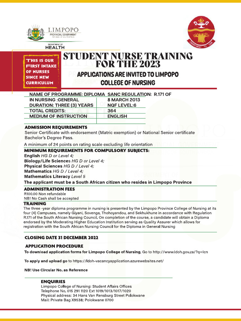 Nursing Application Forms 2022 F | PDF