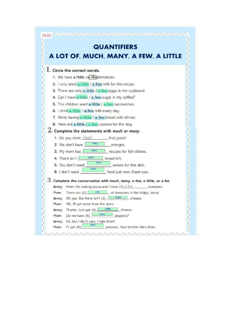 QUANTIFIERS | PDF