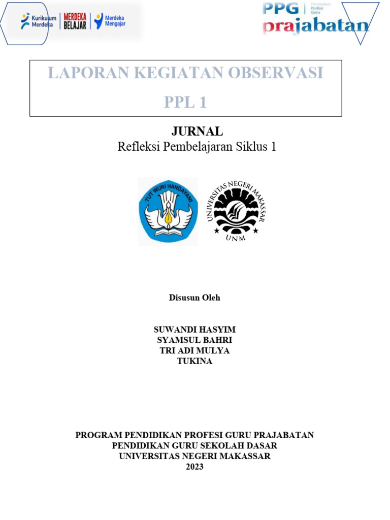 01.05.6-B4-6 Unggah LK 5 - Refleksi Terhadap Pembelajaran - Siklus 1 | PDF | Seni | Sains ...