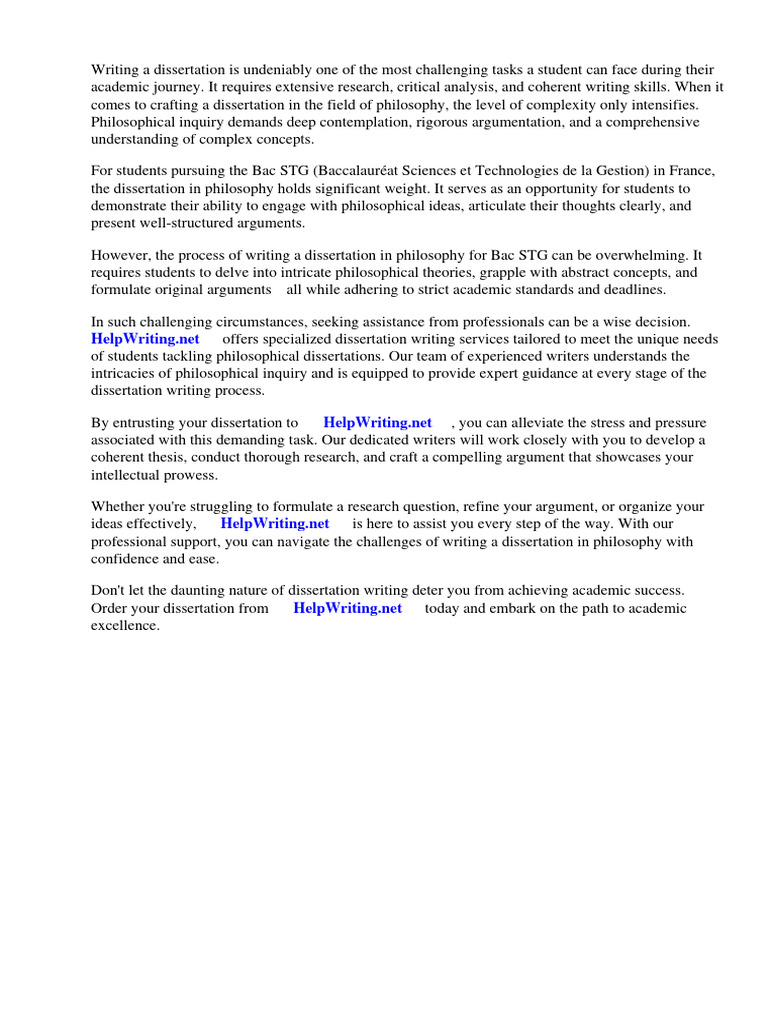 Exemple Dissertation Philosophie Bac STG | PDF | Career & Growth | Computers