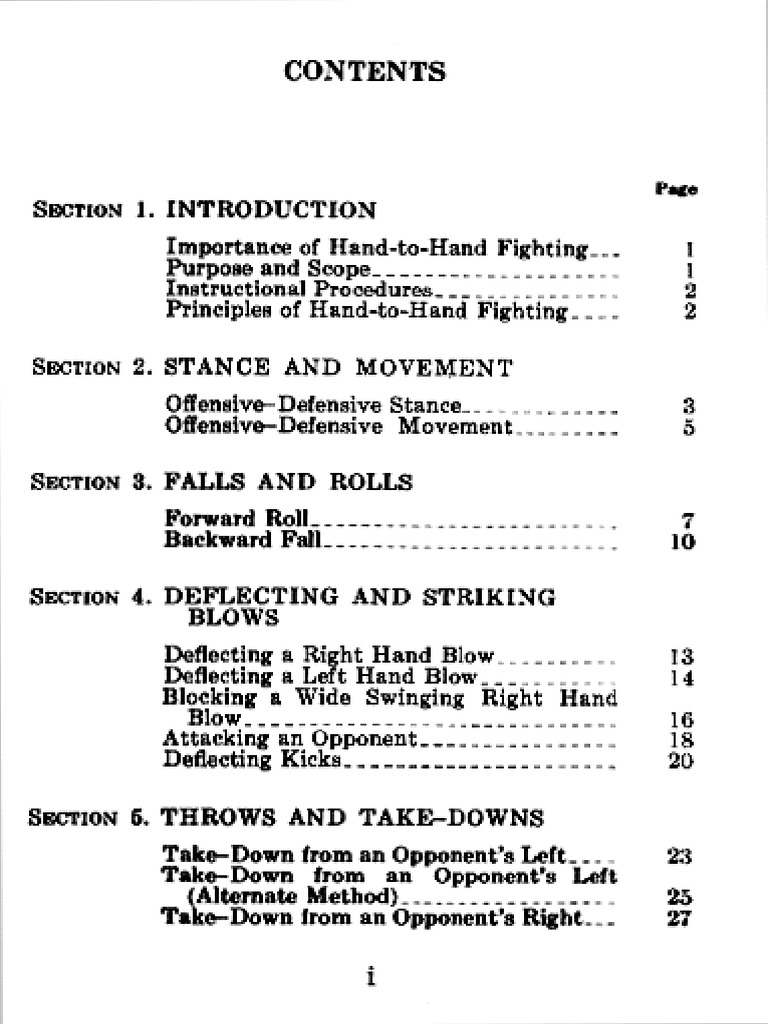 Hand to Hand Combat | PDF