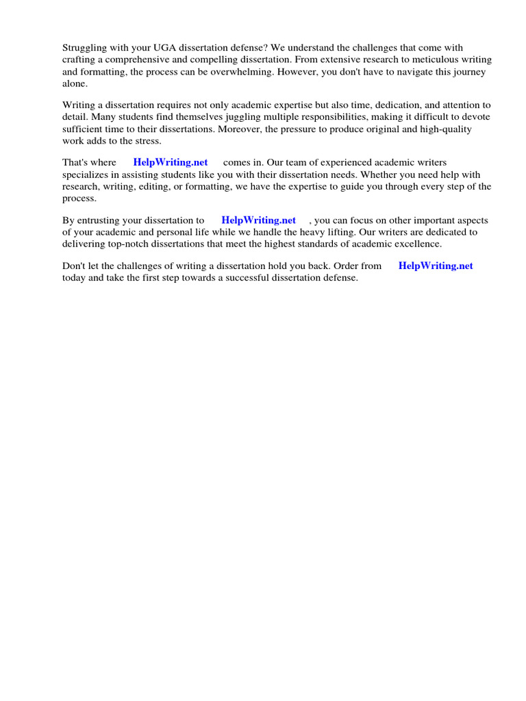 Uga Dissertation Defense | PDF | Thesis | Microsoft Power Point