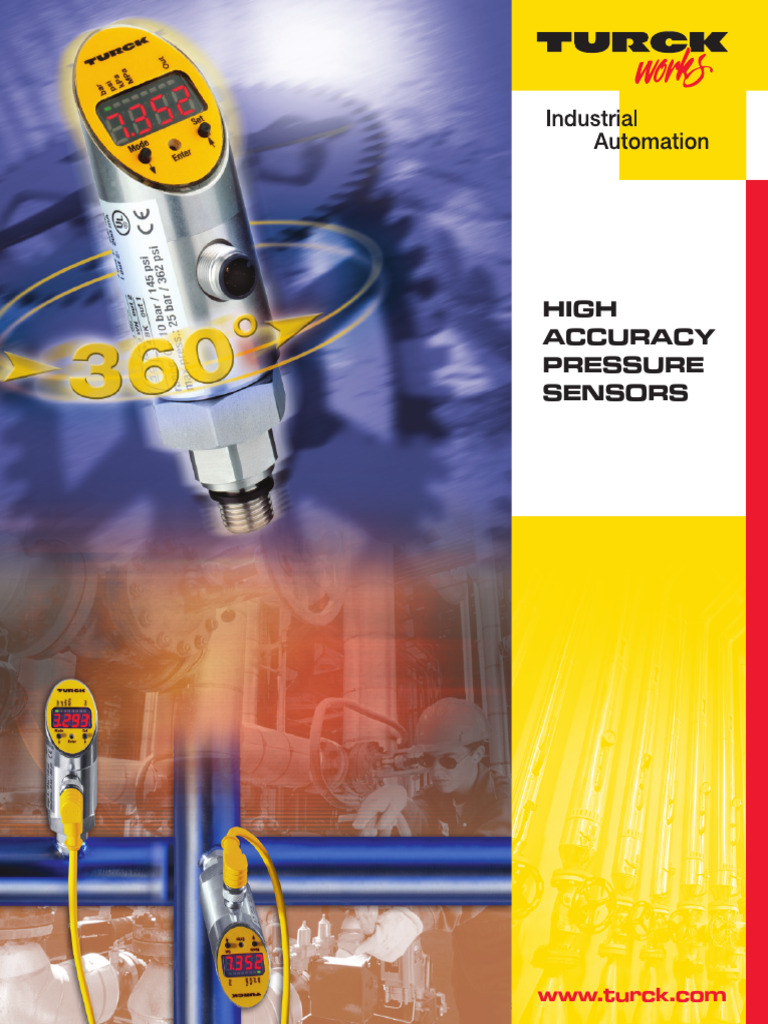Turck Pressure Sensors | PDF | Pascal (Unit) | Sensor