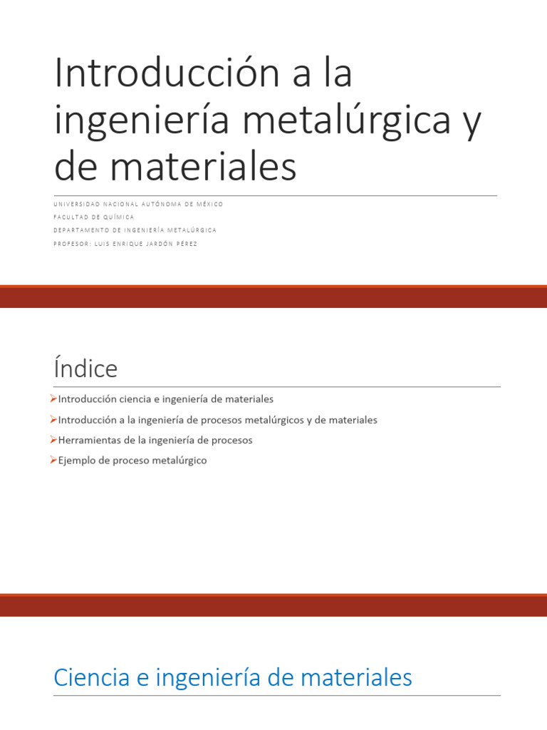 1 Introducción A La Ingenieria Metalurgica y de Materiales | Descargar gratis PDF | Metalurgia ...