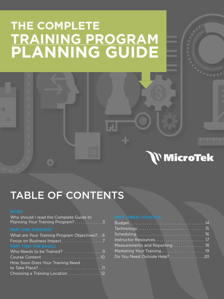 Training Program Planning Guide | PDF | Cloud Computing | Goal