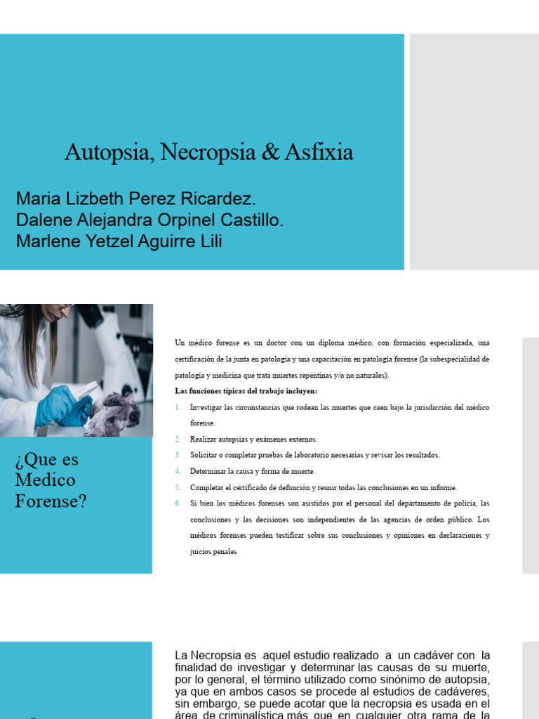Autopsia y Necropsia: Definiciones y Tipos | PDF | Autopsia | Sistema ...