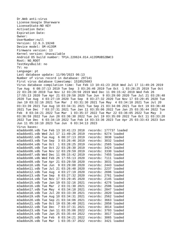 Drweb Crash Pdf Android Operating System Computing Platforms