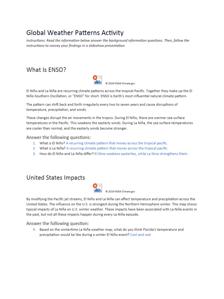 Global Weather Patterns | PDF | Oceanography | Hydrology