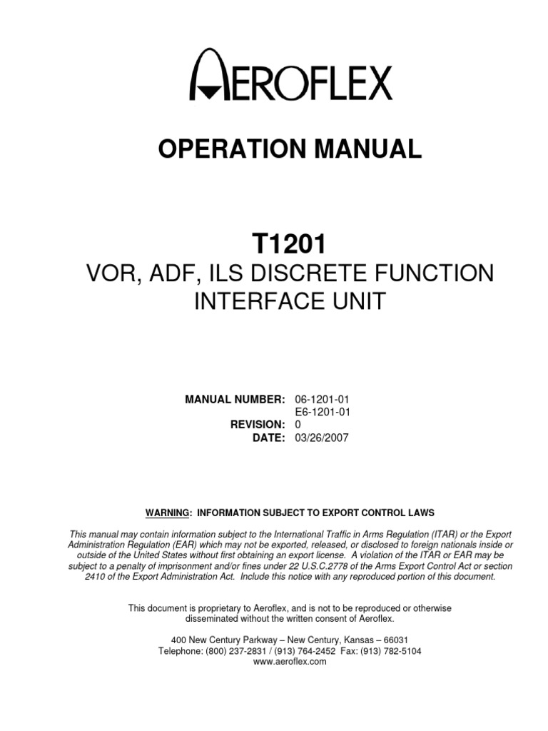 T1201 Operation Manual | Download Free PDF | Electrostatic Discharge ...