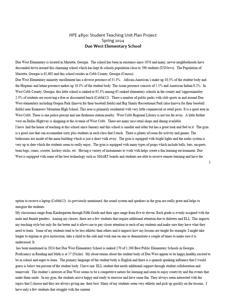 New Floor Hockey Unit Plan | PDF | Lesson Plan | Cognitive Science