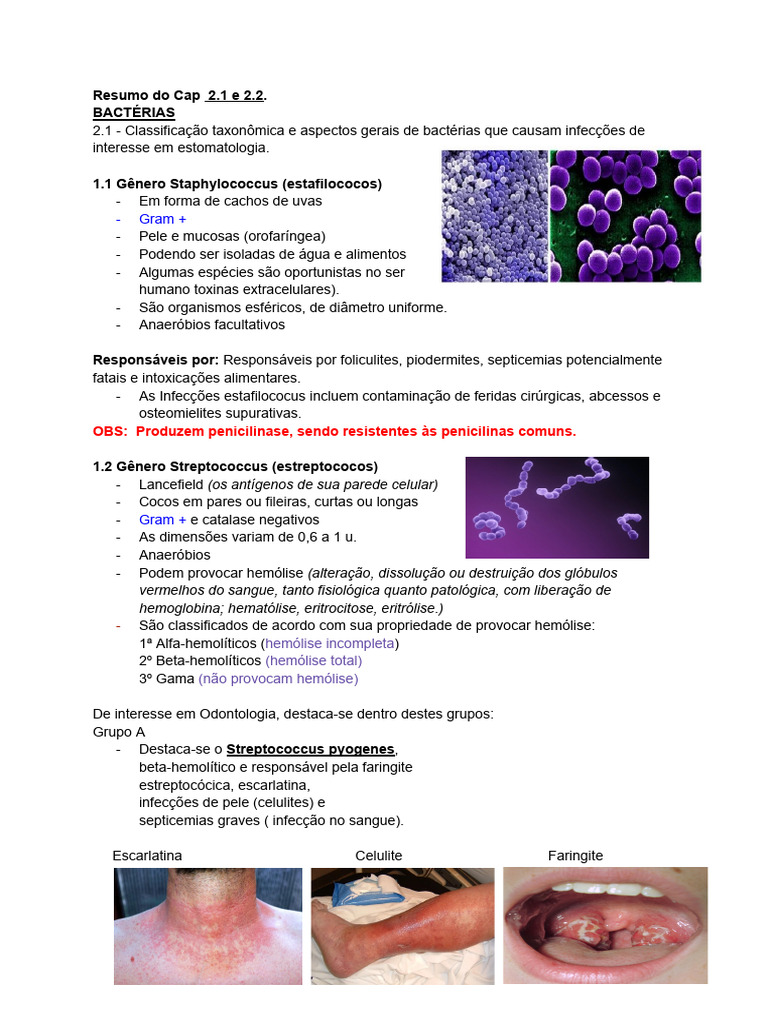 Resumo Cap 2. Propedeutica Clinica | PDF | Estreptococos | Remédio