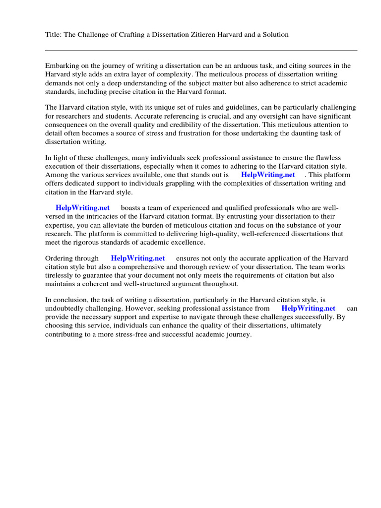 Dissertation Zitieren Harvard | PDF | Citation | Apa Style