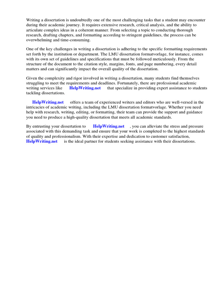 Lmu Dissertation Formatvorlage | PDF