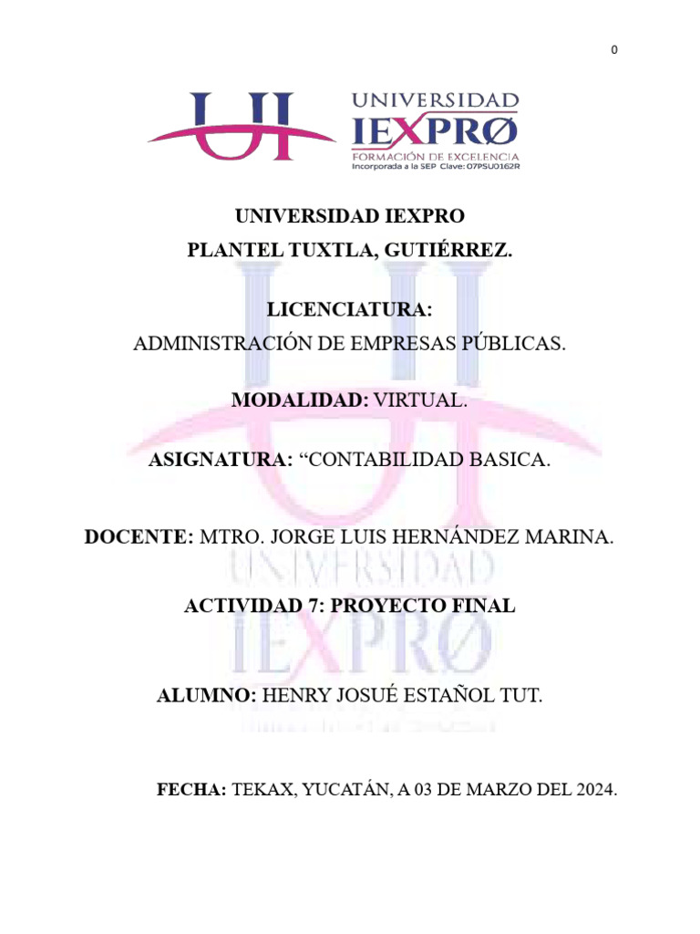 Estañol Tut Act8 | PDF | Contabilidad | Estado financiero