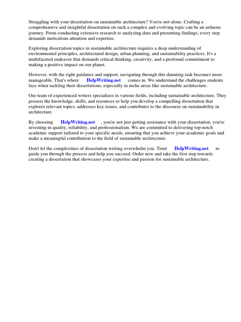 Dissertation Topics Sustainable Architecture Pdf Sustainability