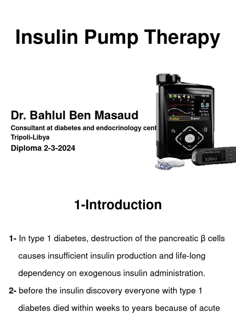 2024-Diploma - Insulin Pump Therapy - Updated | PDF | Insulin ...