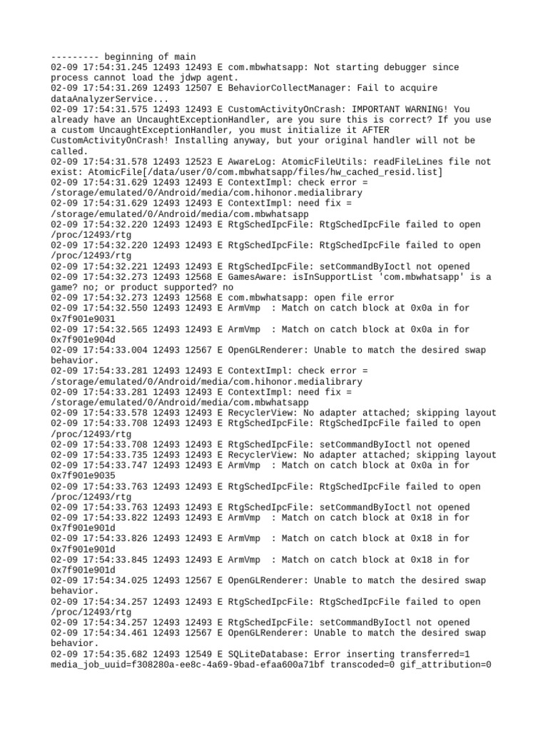 logcat | PDF | Software | Operating System Technology
